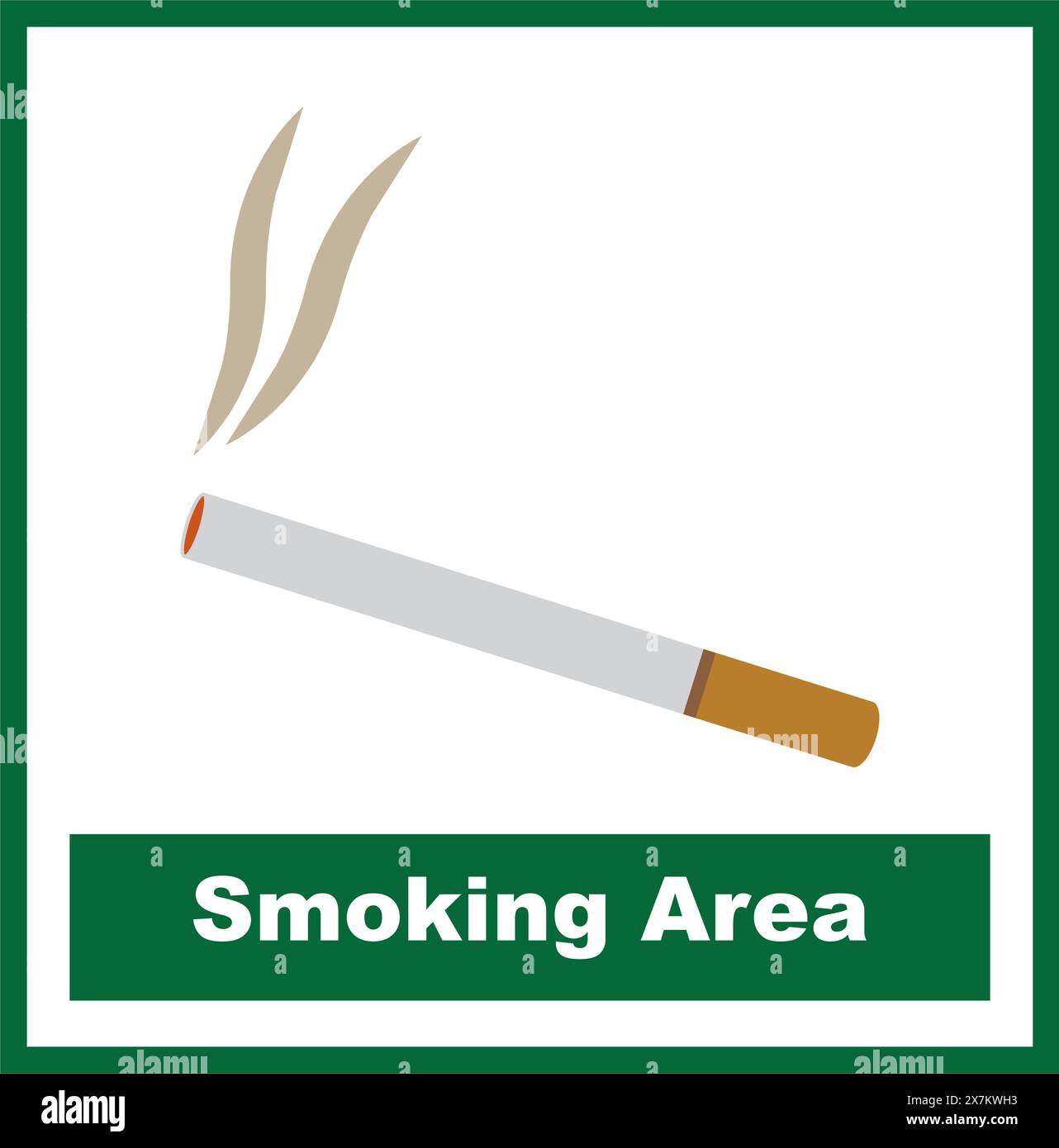 smoking area sign vector illustration symbol design Stock Vector Image ...