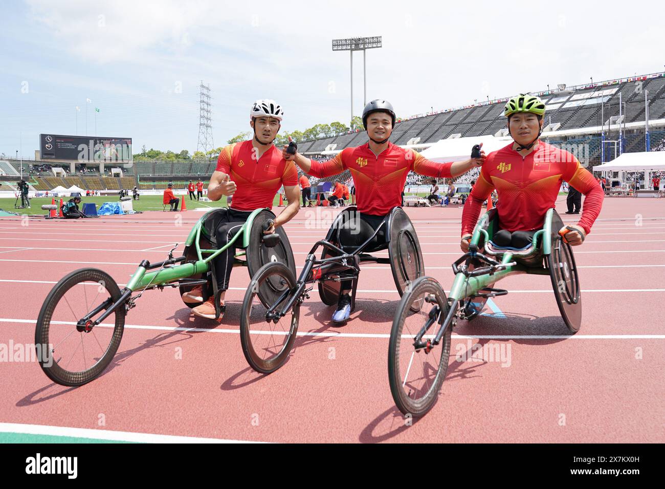 Hyogo, Japan. 20th May, 2024. (L-R) ZHANG Ying, HU Yang, DAI Yunqiang ...