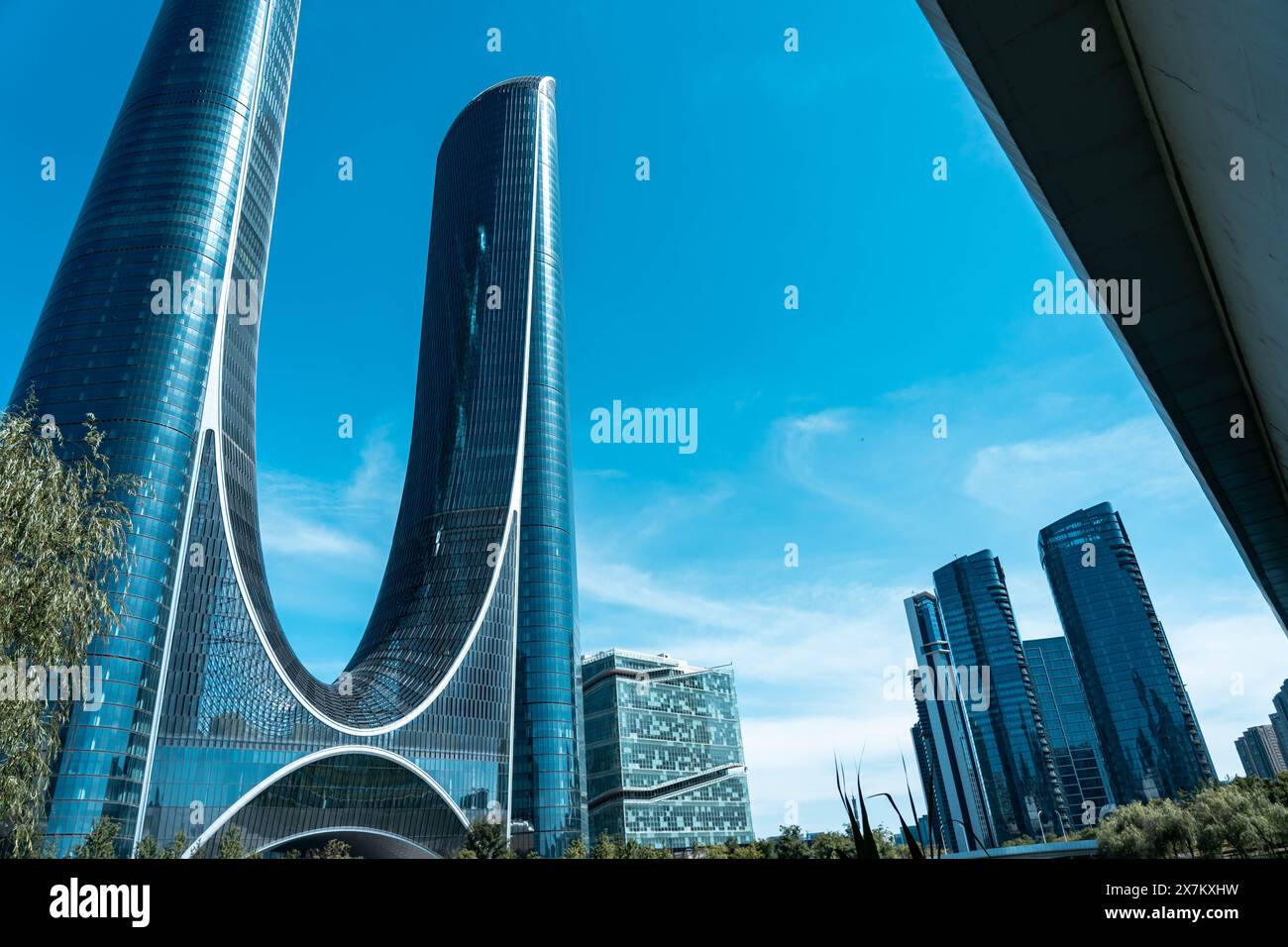 Hangzhou, China, May 16, 2024 : view of modern commercial buildings ...