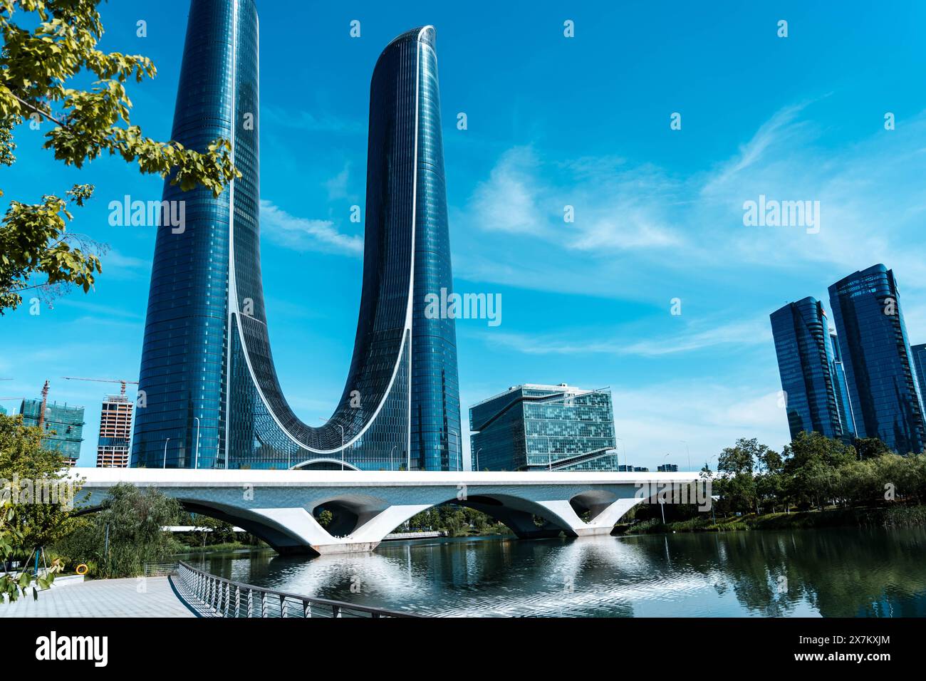 Aerial view hangzhou skyline buildings hi-res stock photography and ...