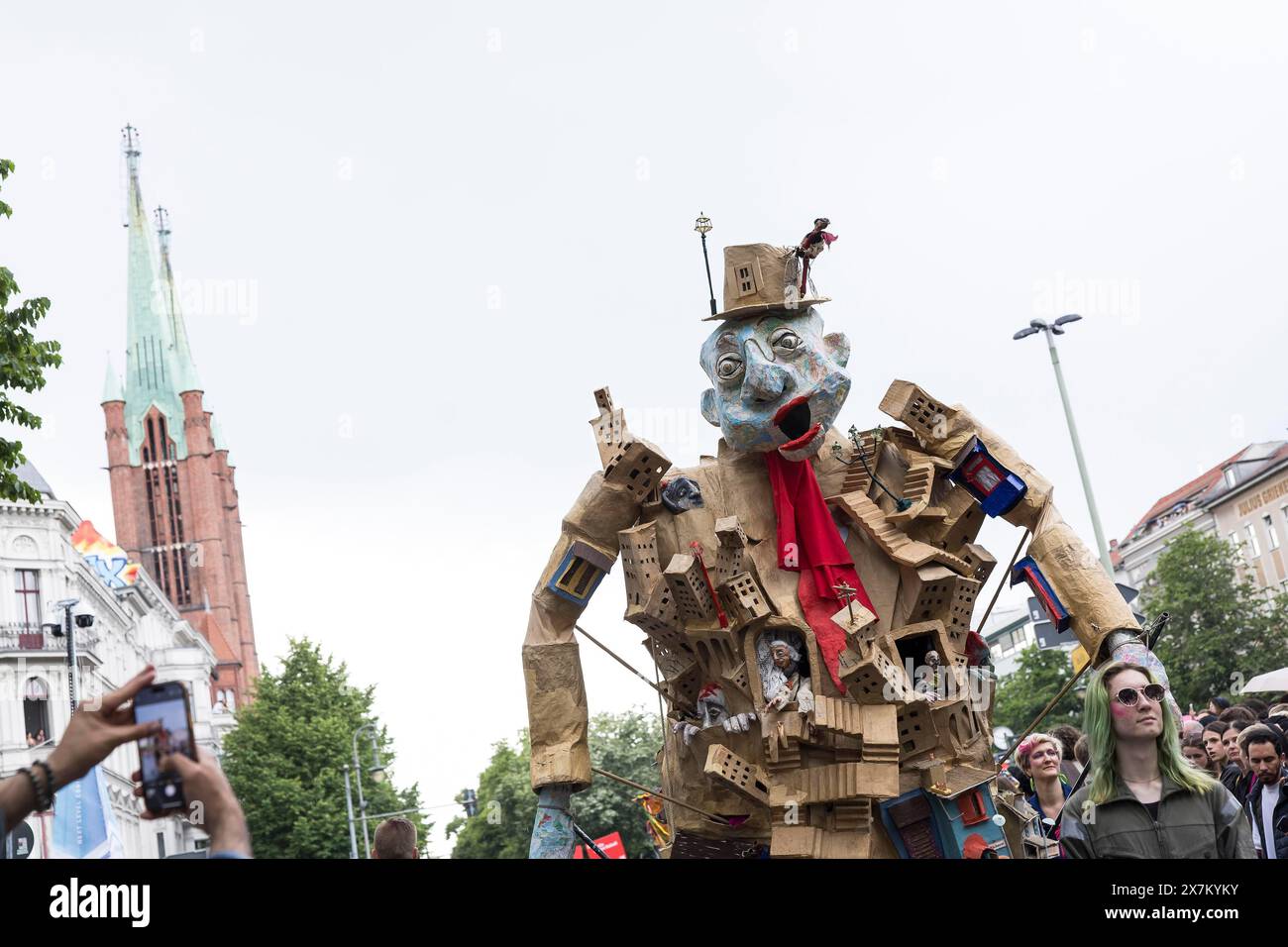 Sculpture by the Artistania group at the street parade of the 26th Carnival of Cultures in ...