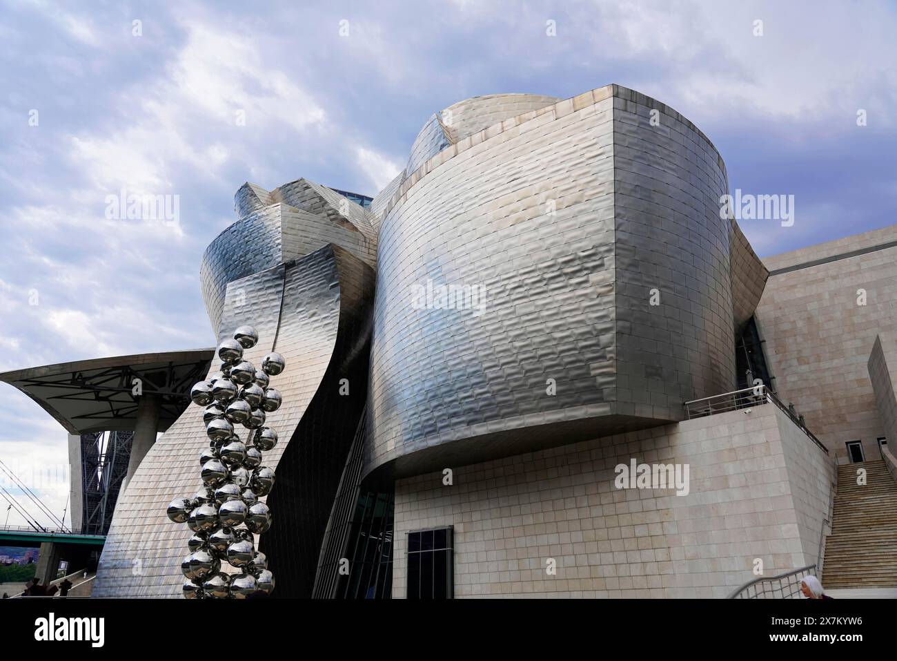 Guggenheim Museum Bilbao, Spain, Europe, The picture shows a modern ...