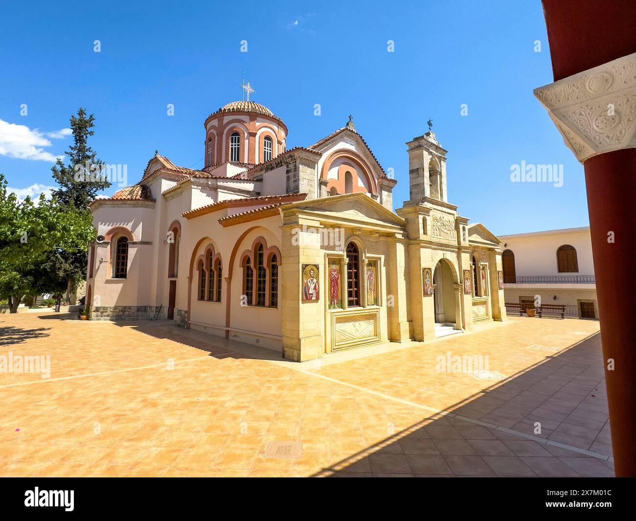 Exterior view of historic orthodox church monastery church Zoodochos ...