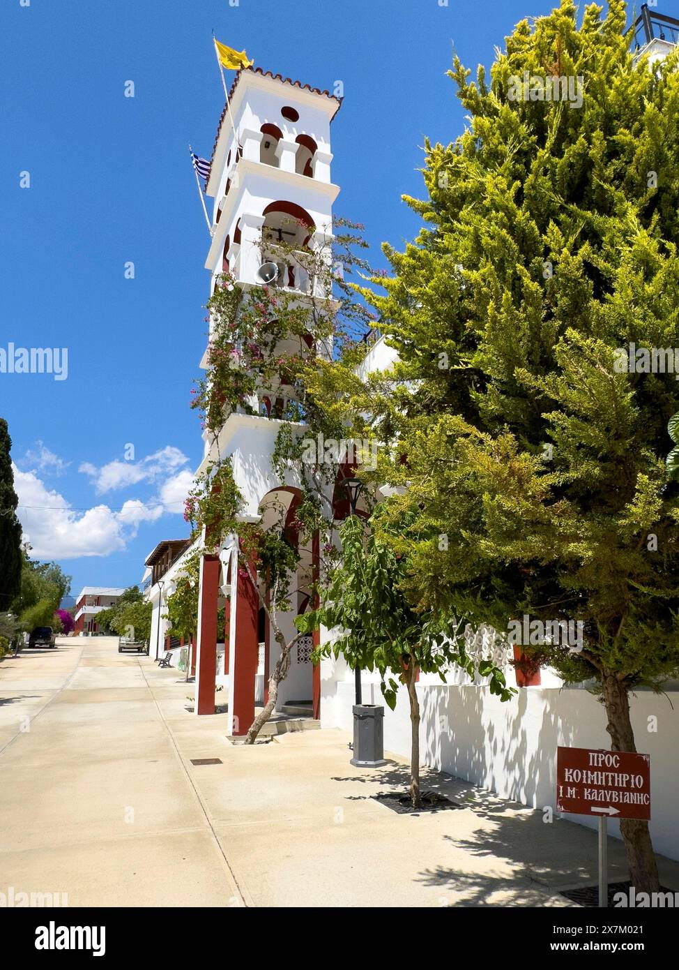 Bell tower of the monastery of Panagia Kalyviani Kaliviani, Faneromeni ...