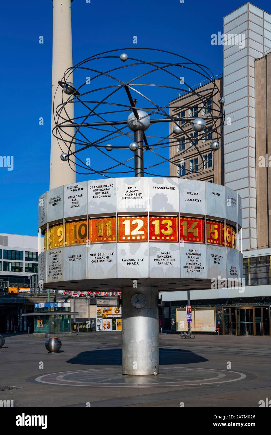 World Time Clock, Television Tower, Alexanderplatz, Berlin, Mitte ...
