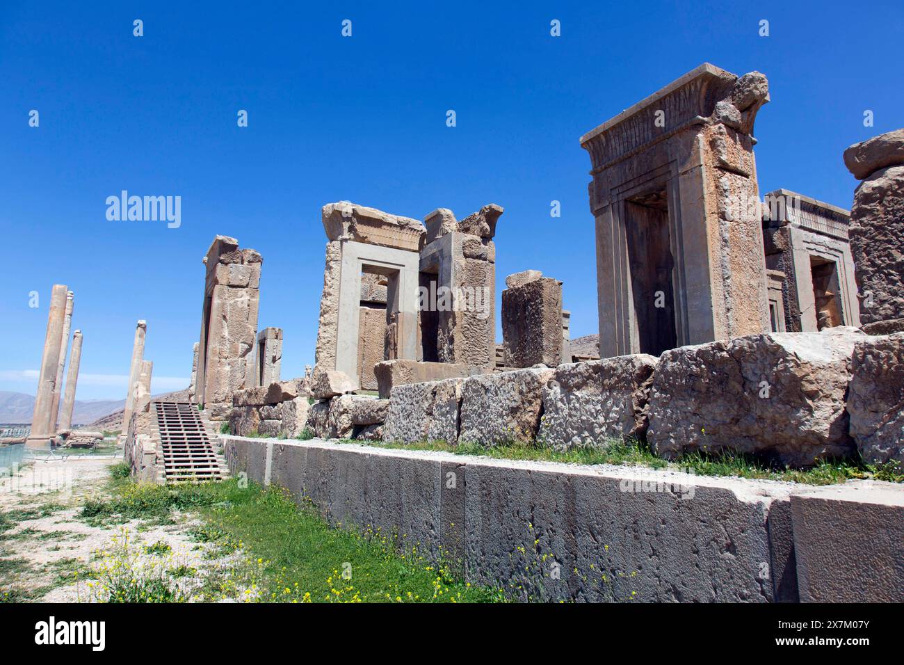 View of the ruins of Persepolis. The ancient Persian residential city ...