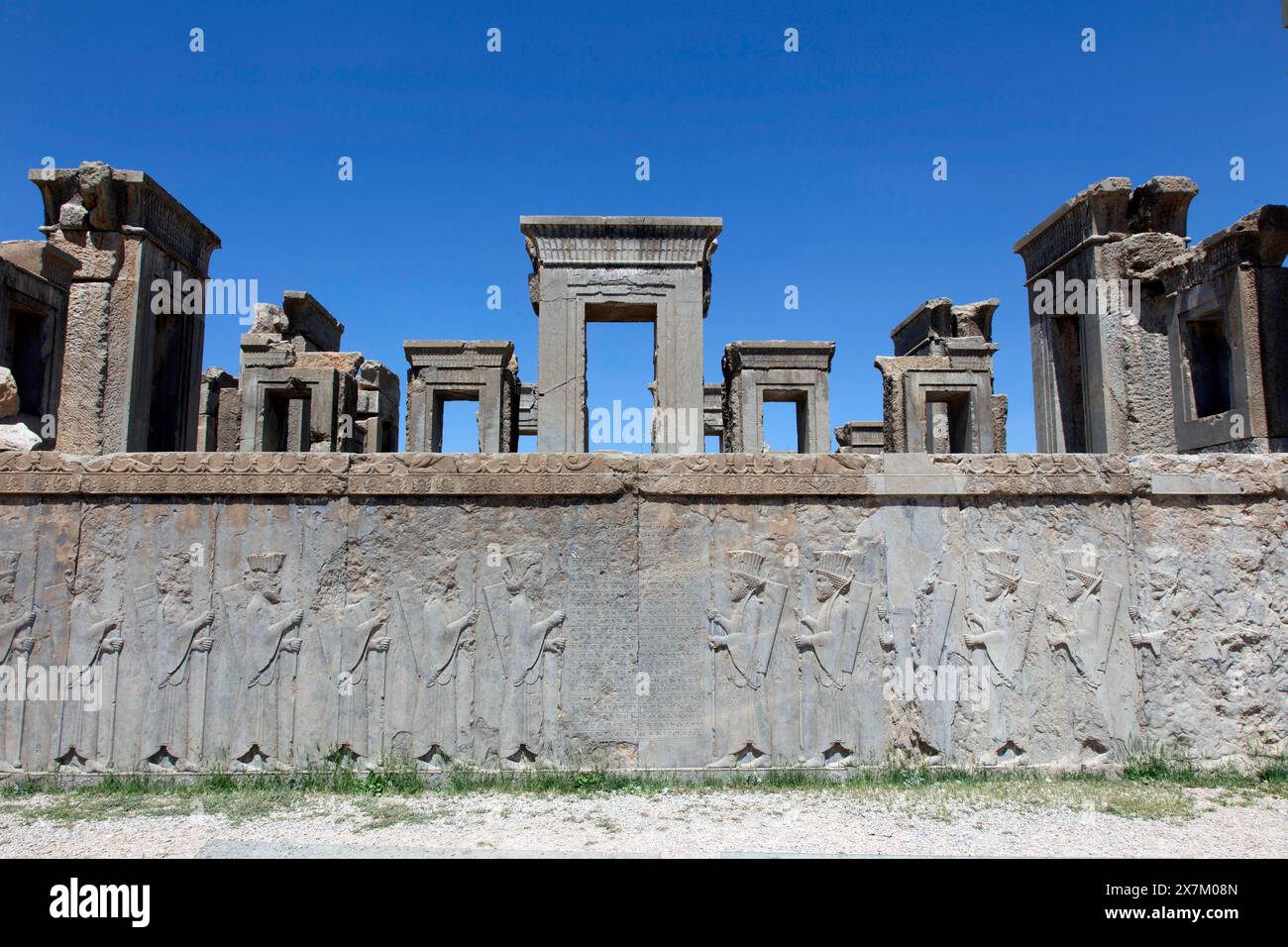 View of the ruins of Persepolis. The ancient Persian residential city ...