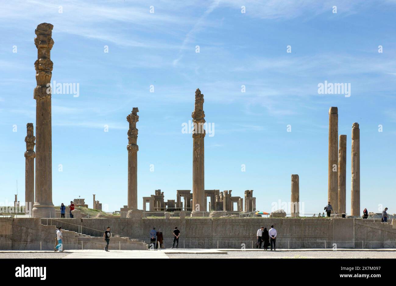 View of the ruins of Persepolis. The ancient Persian residential city ...