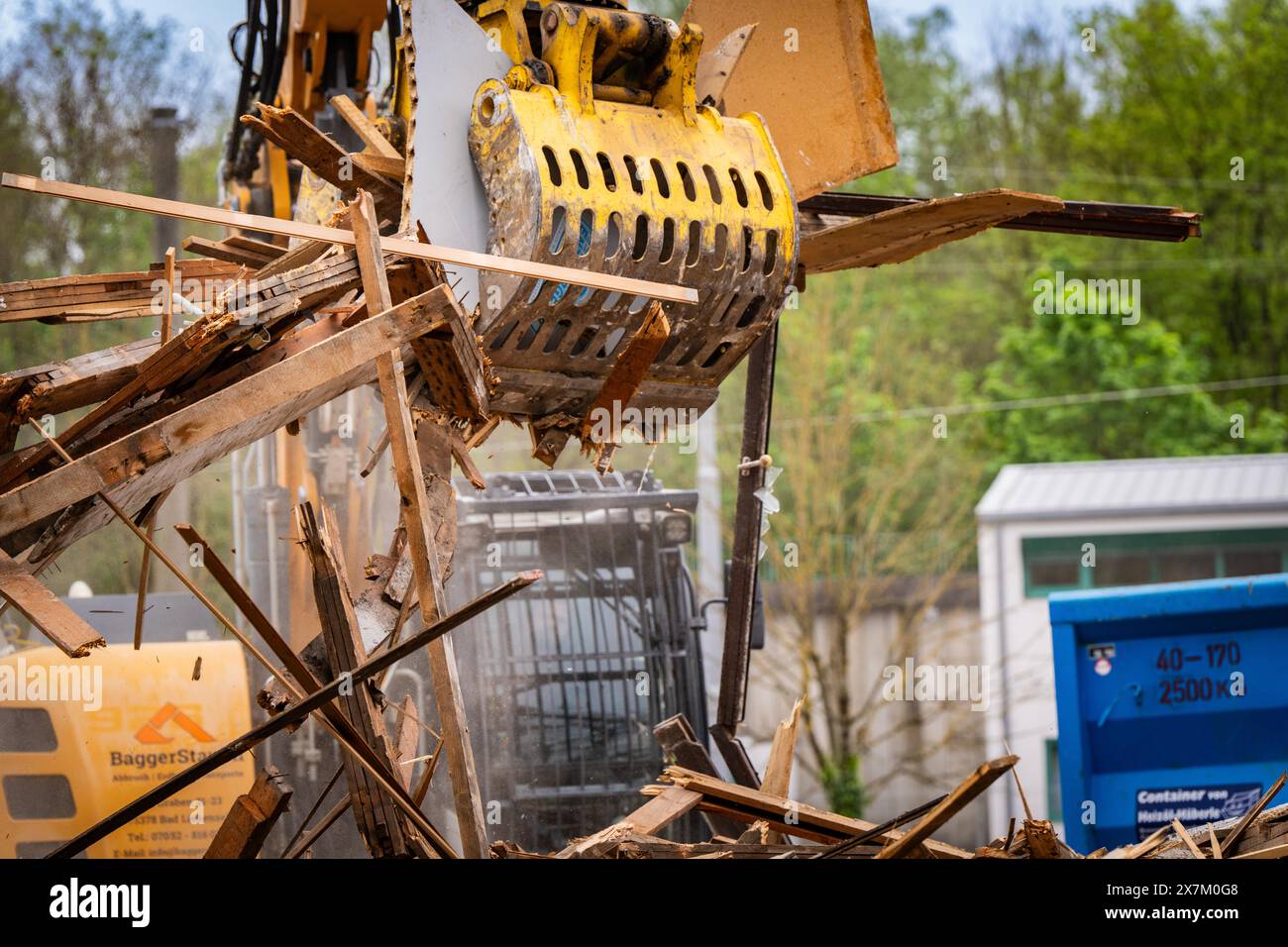 Demolition waste container hi-res stock photography and images - Alamy
