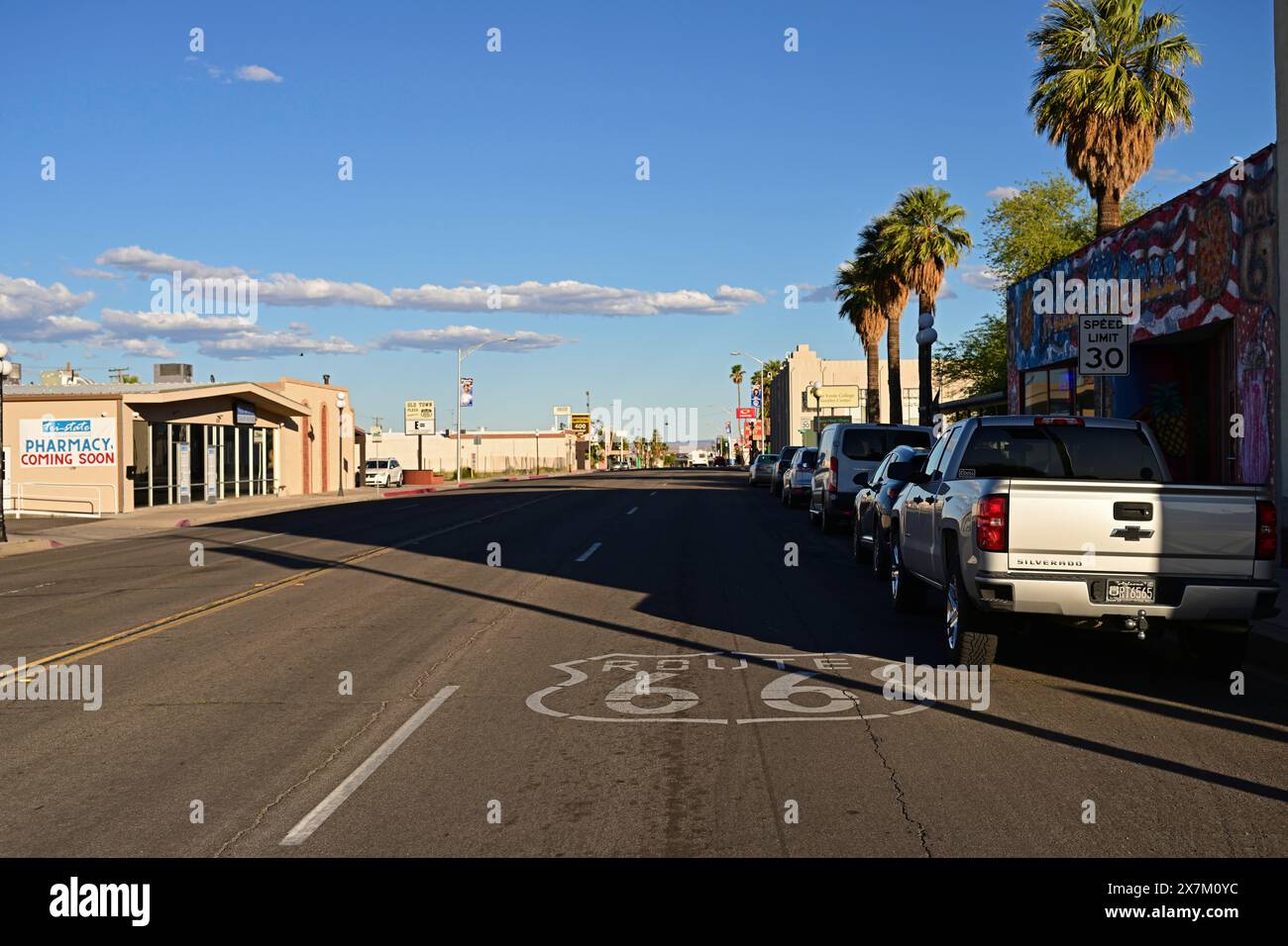 Route 66 through Needles, California Stock Photo - Alamy