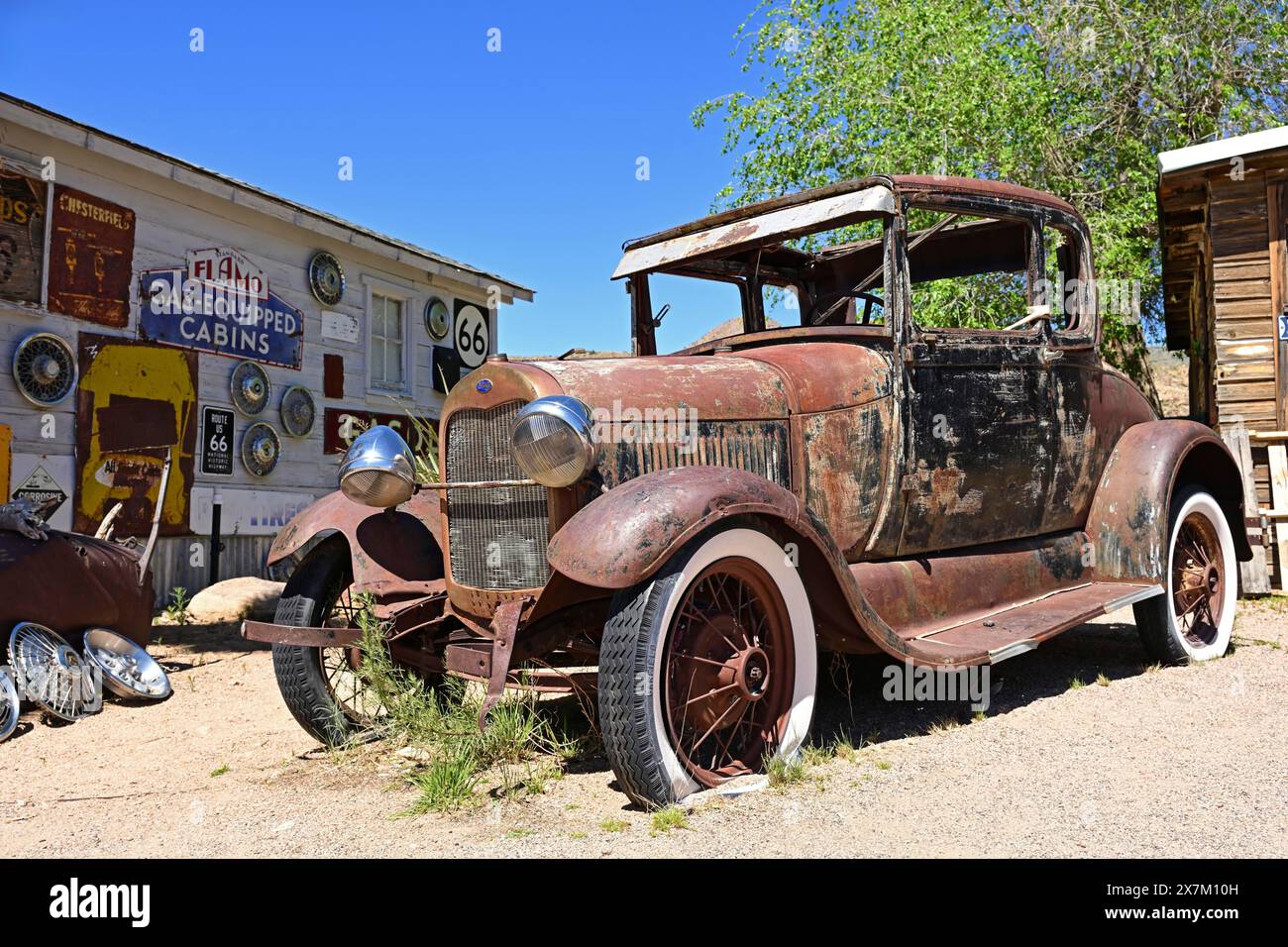 Rusty Ford Model A on Route 66, Hackberry General Store, Hackberry ...