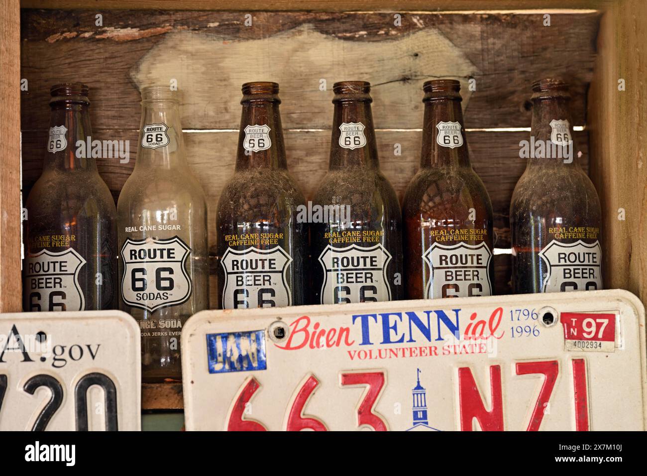 Route 66 beer bottles Stock Photo - Alamy