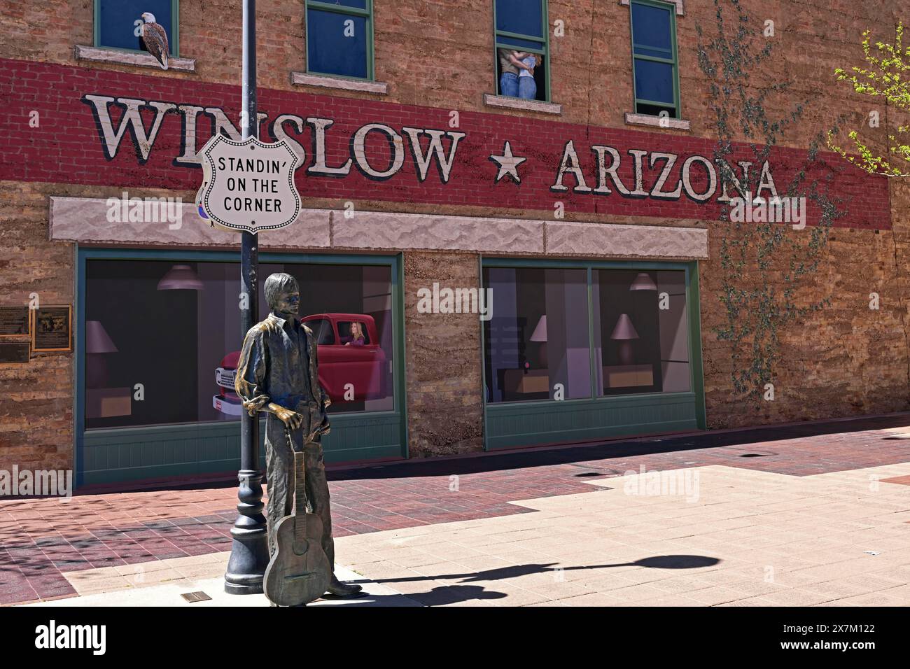 Standin' on the Corner in Winslow, Arizona sung by the rock group ...