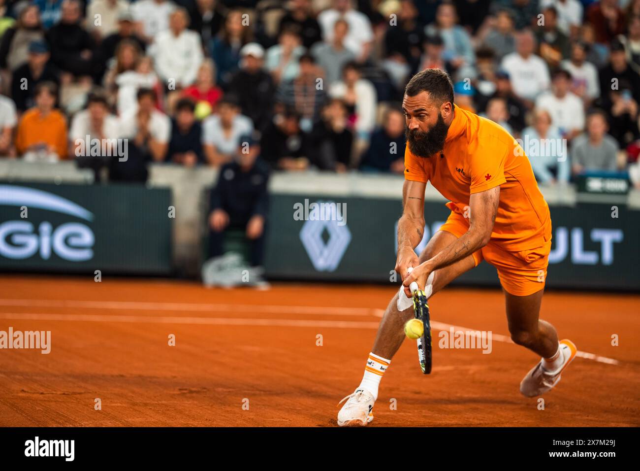Benoit PAIRE (FRA) during the Roland-Garros 2024, ATP and WTA Grand Slam tennis tournament on ...