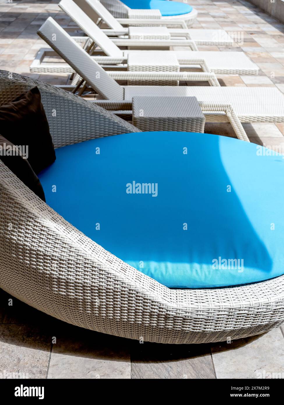 Rattan side table hi-res stock photography and images - Alamy