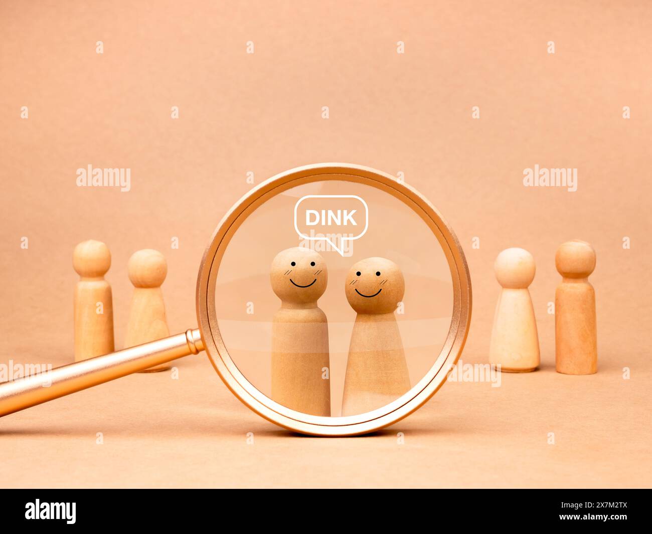 DINK concept, Double income, no kids or dual income, no kids, referring ...