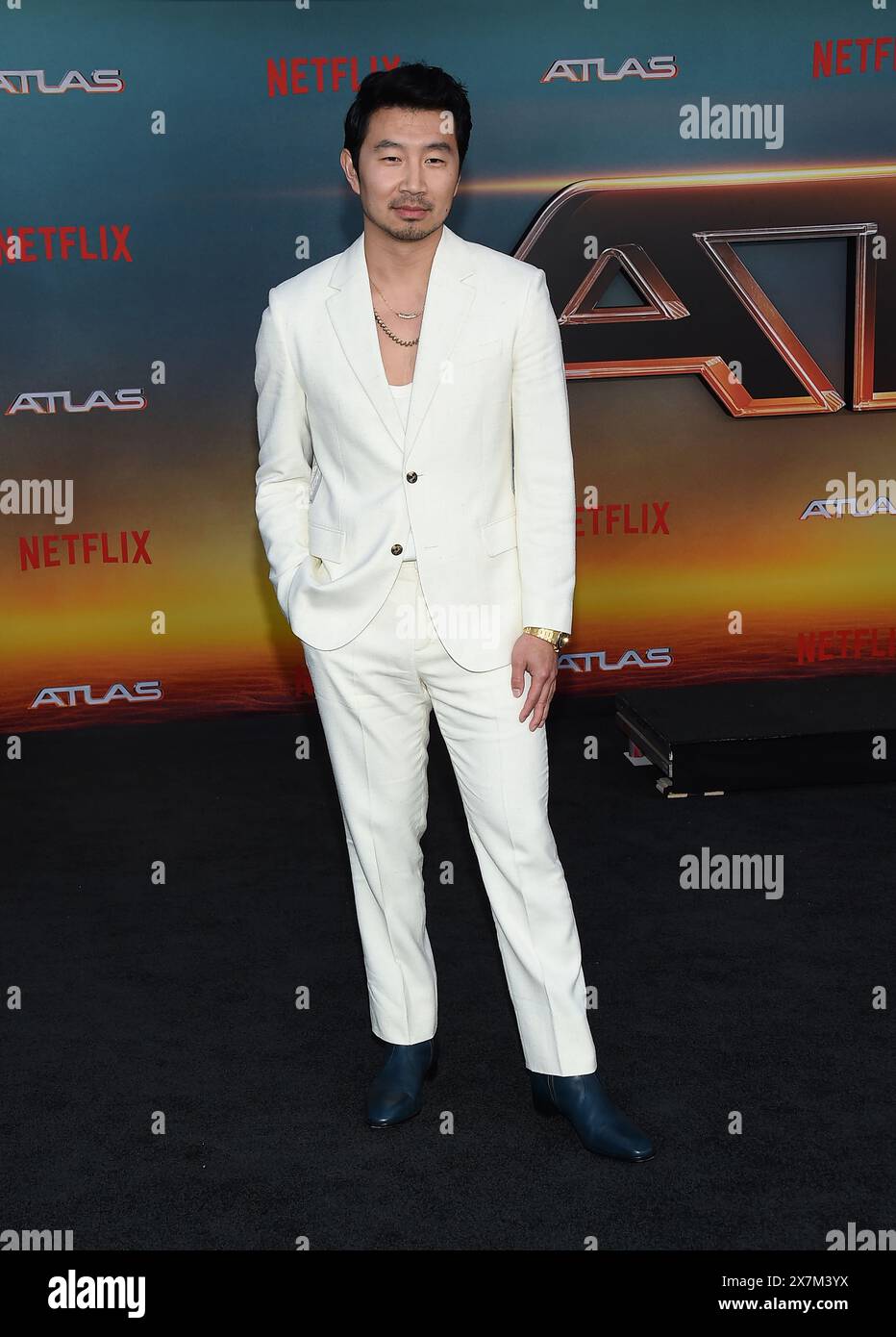 Hollywood, USA. 20th May, 2024. Simu Liu arriving to Netfilx's “ATLAS ...