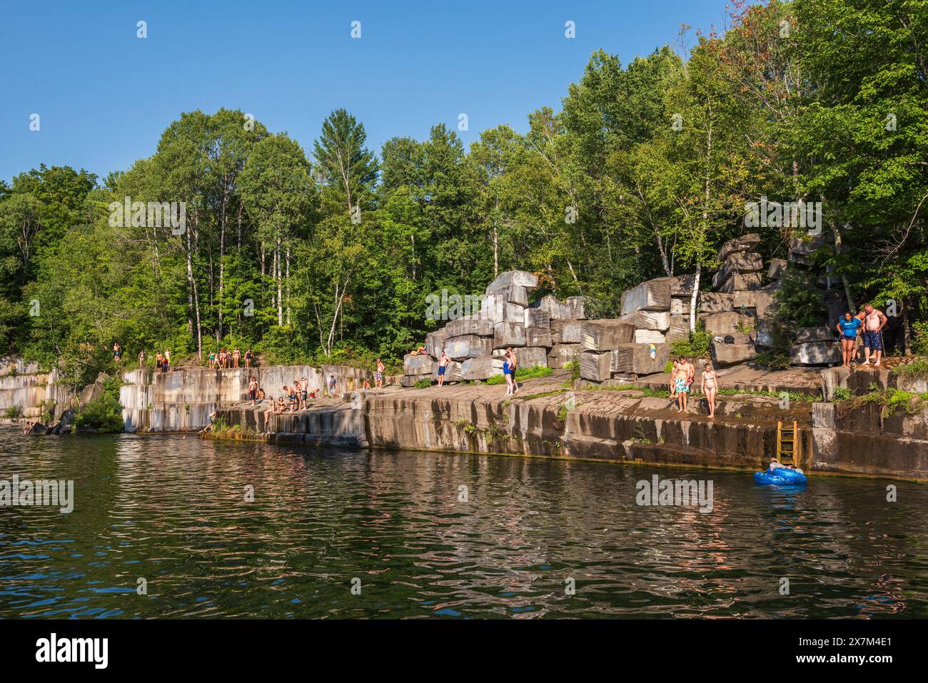 The first marble quarry in the United States is a popular swimming hole ...