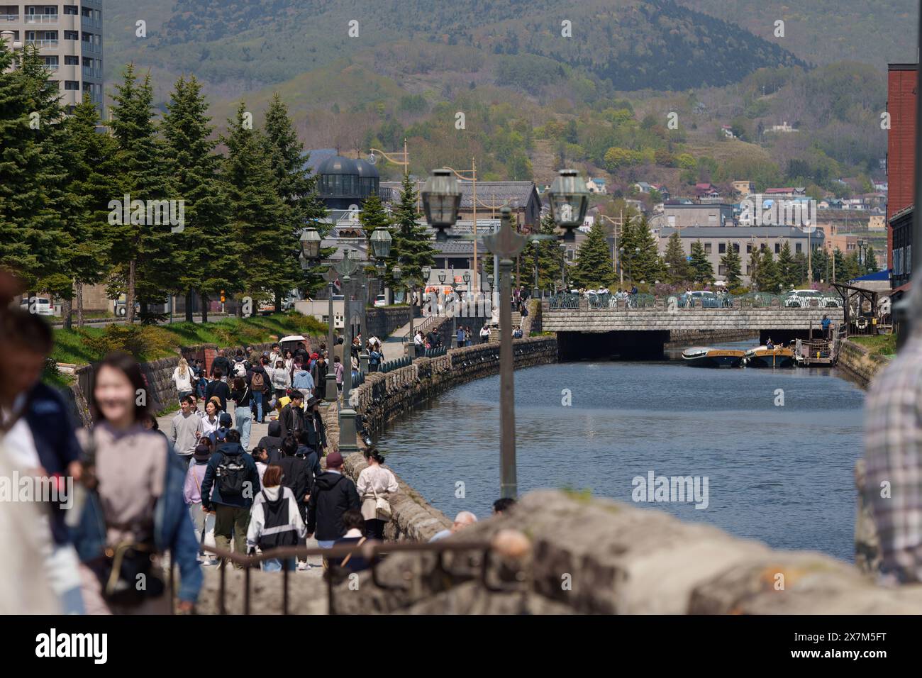 OTARU, JAPAN - MAY 1, 2024: View of the Otaru Canal in Otaru City ...