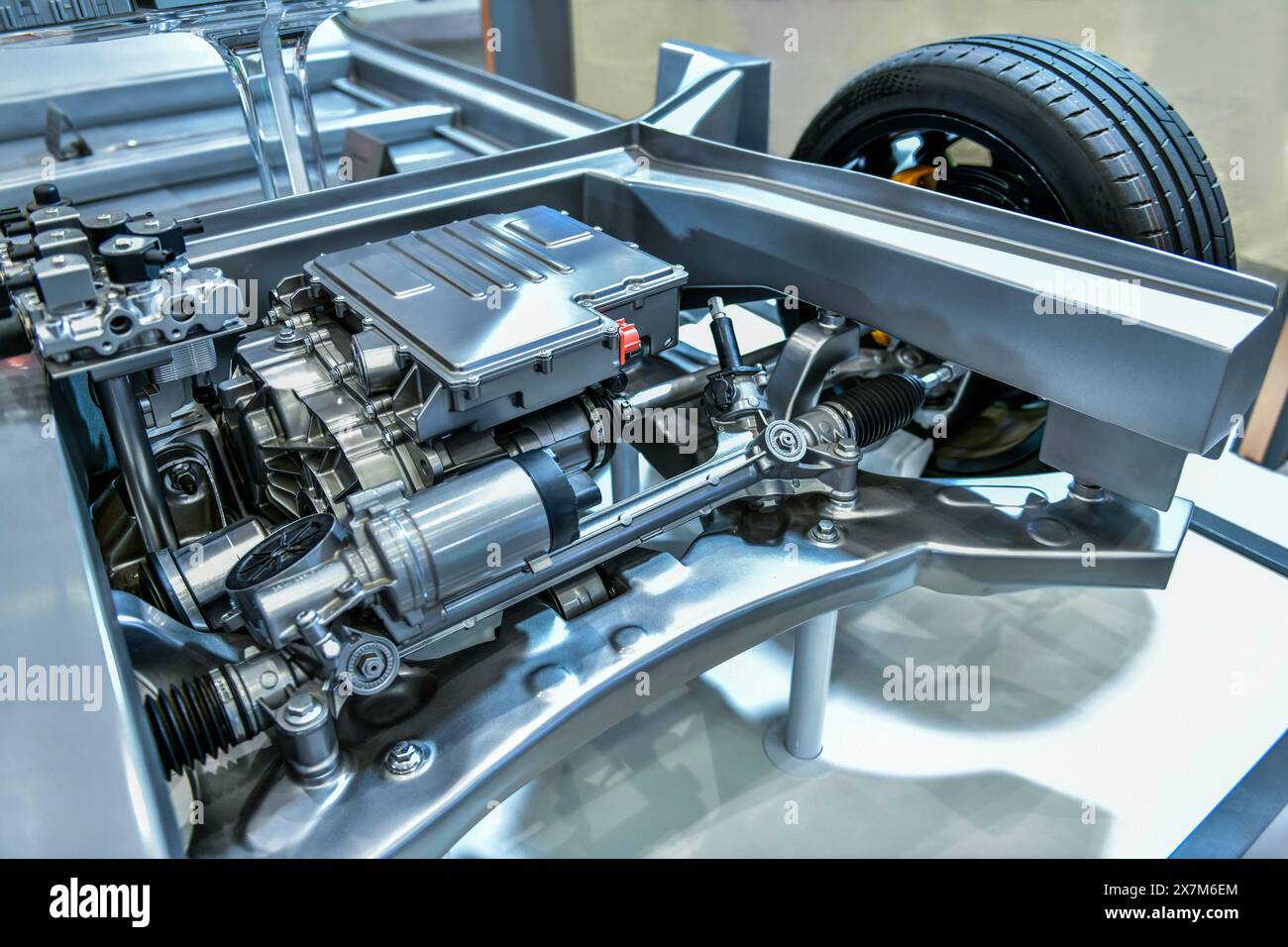 Electric vehicle chassis equipped with battery pack, Eco friendly ...