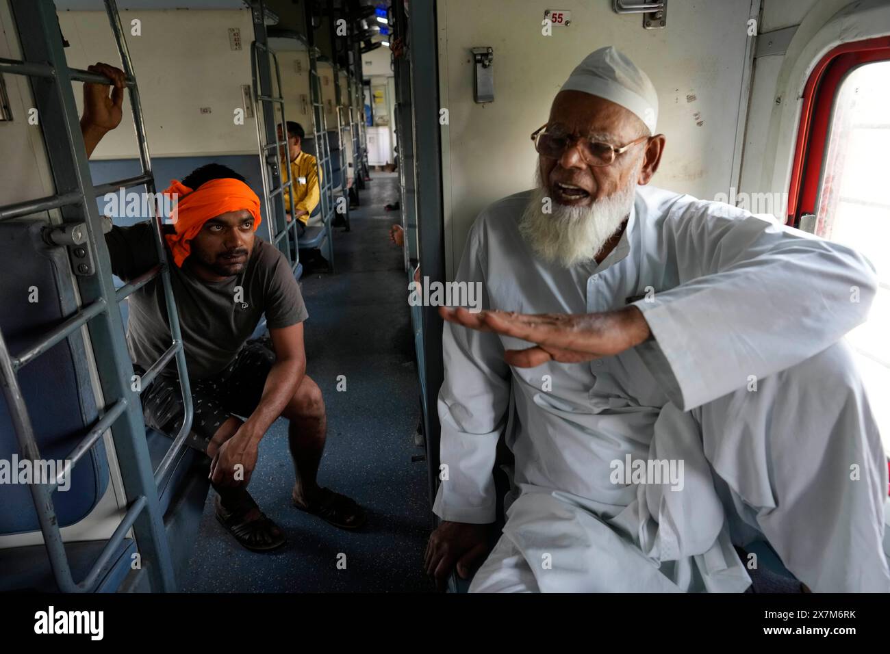 Haji Abdul Subhan, a 74-year-old former railway employee, speaks while ...