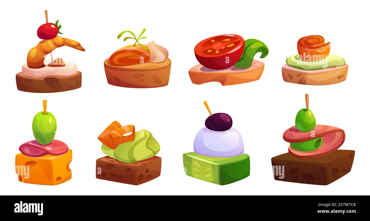Cold starter restaurant meal Stock Vector Images - Alamy