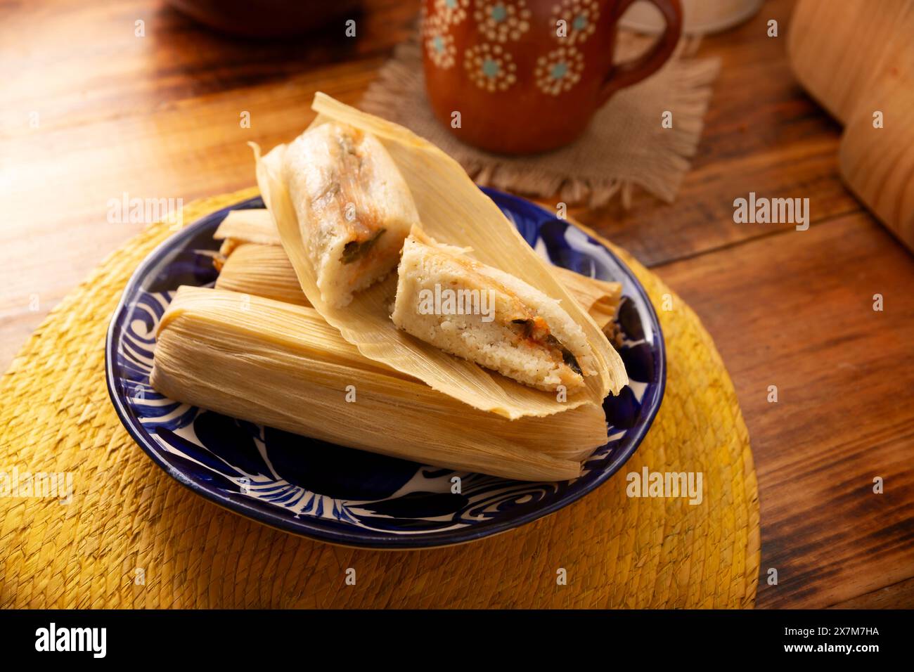 Tamales. hispanic dish typical of Mexico and some Latin American ...