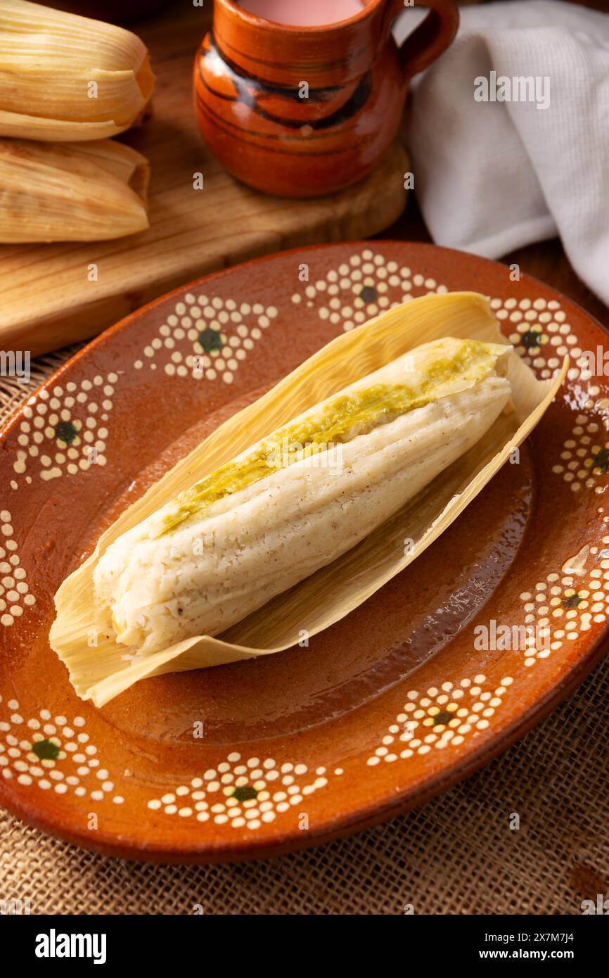 Tamales. hispanic dish typical of Mexico and some Latin American ...