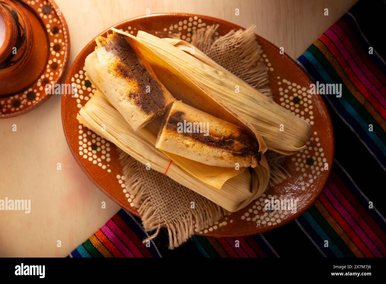 Tamales. hispanic dish typical of Mexico and some Latin American ...