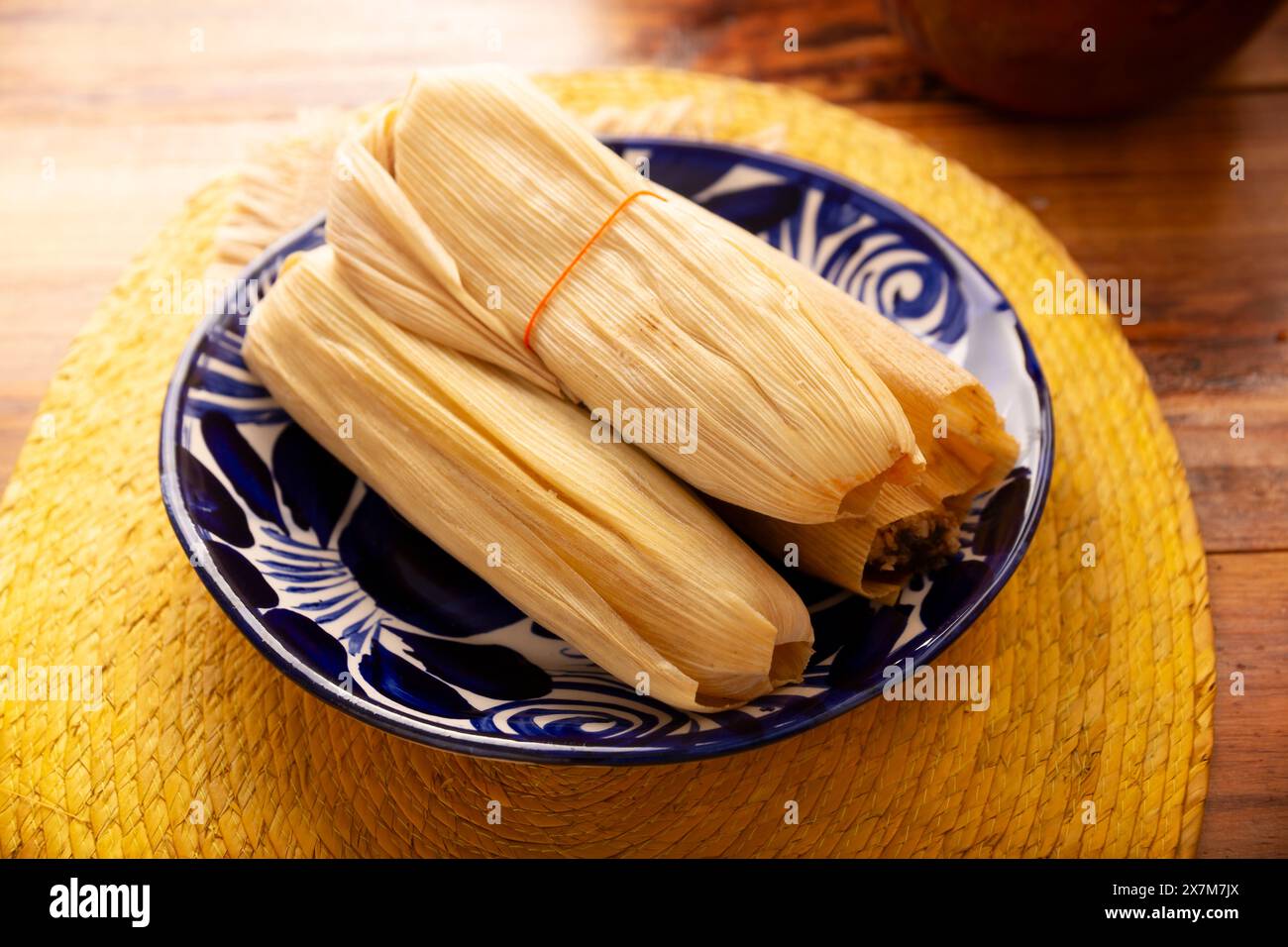 Tamales. hispanic dish typical of Mexico and some Latin American ...