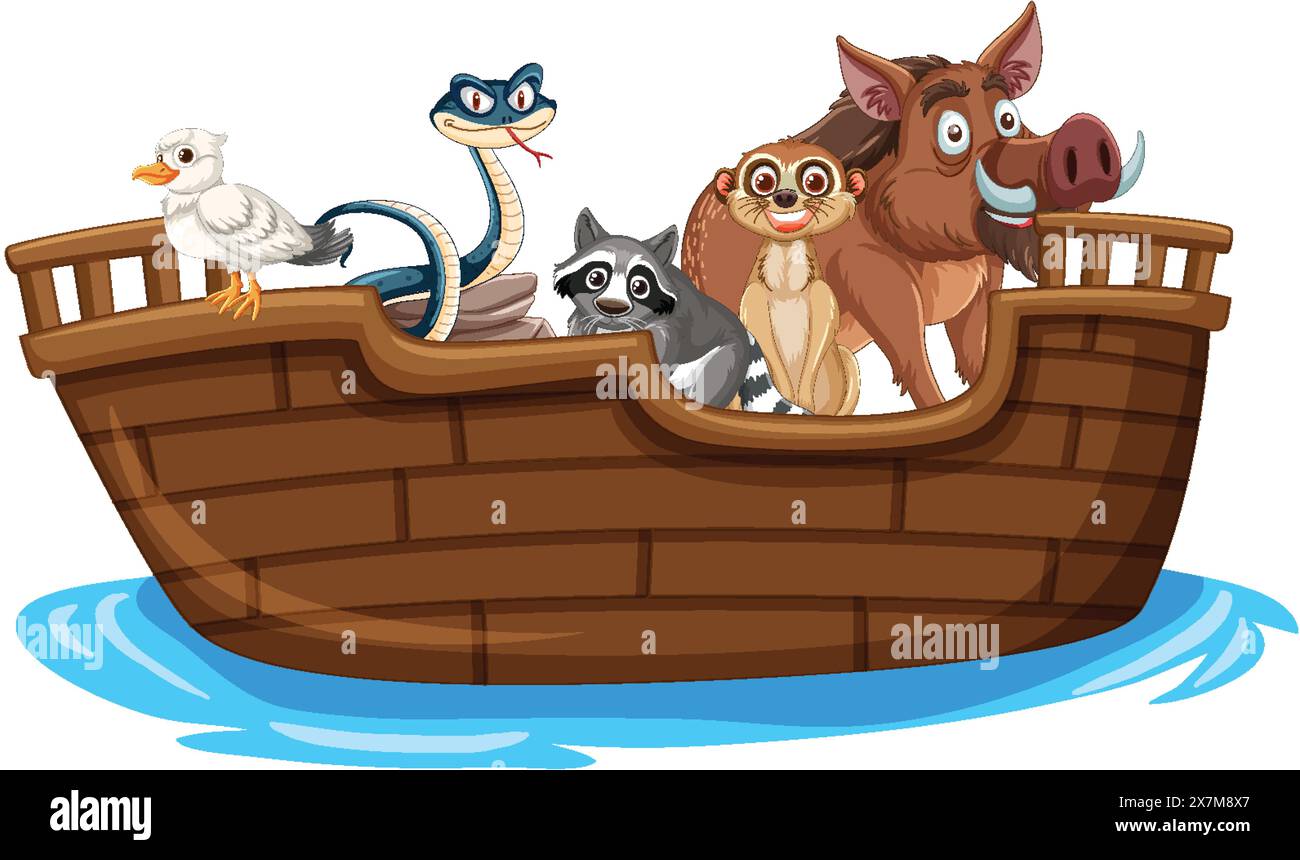Sea adventure cartoon characters Cut Out Stock Images & Pictures - Alamy