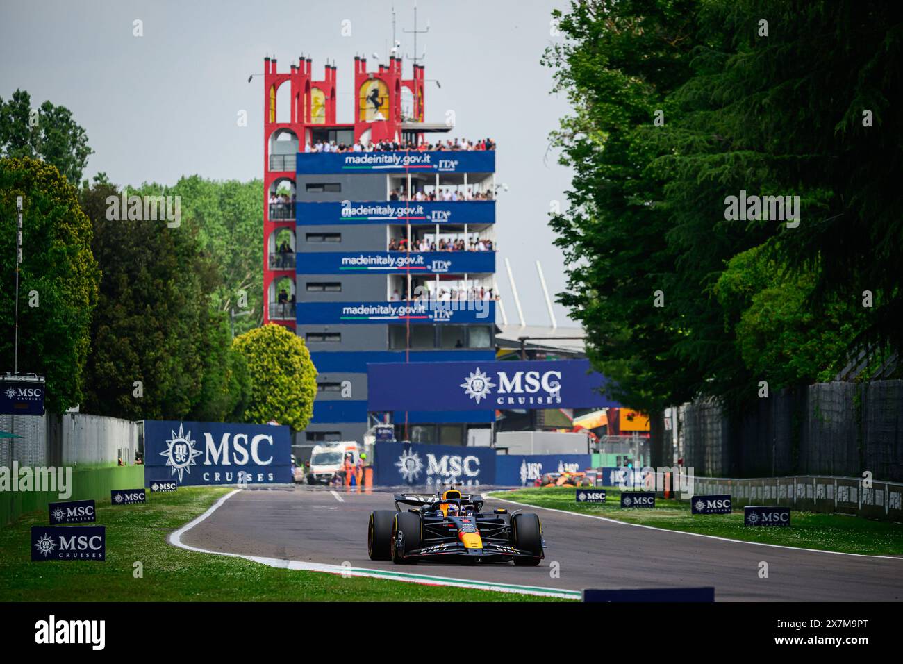 Imola, Italy. 19th May, 2024. Oracle Red Bull Racing's Dutch driver Max ...