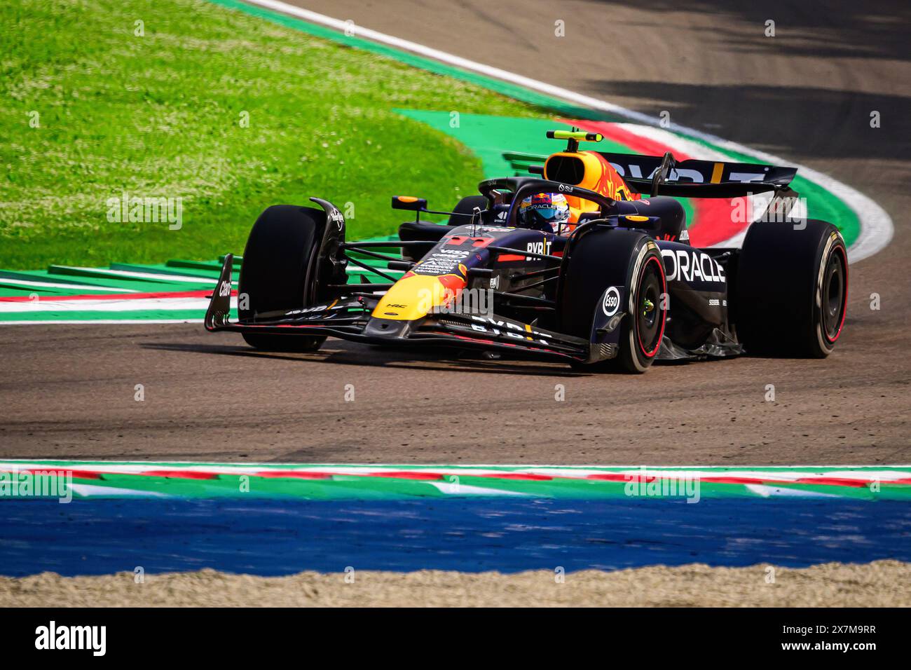 Imola, Italy. 19th May, 2024. Oracle Red Bull Racing's Mexican driver ...