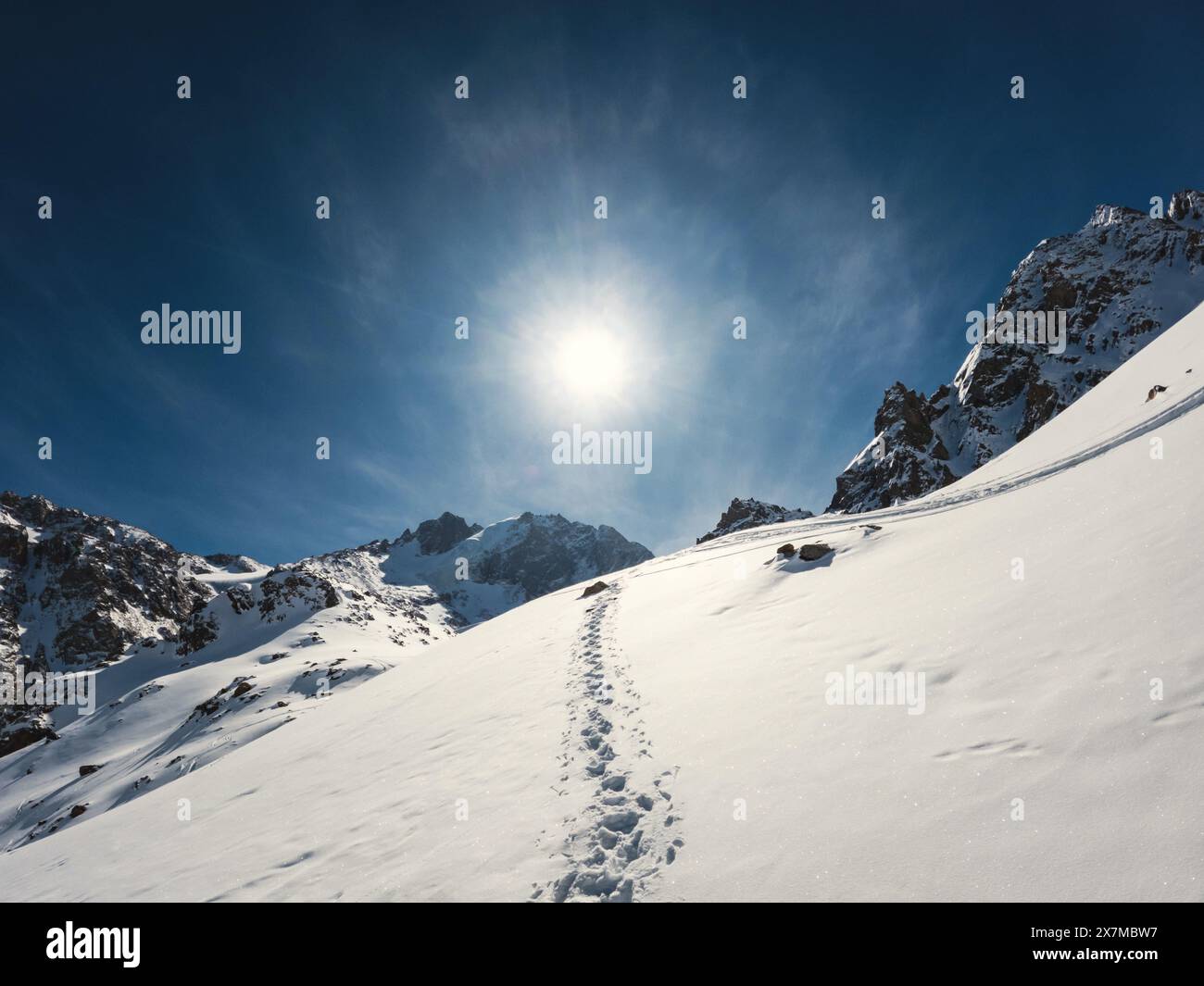 Breathtaking stunning view snowcovered majestic hi-res stock ...