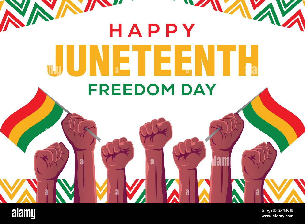 Juneteenth Freedom Day background illustration concept design Stock ...