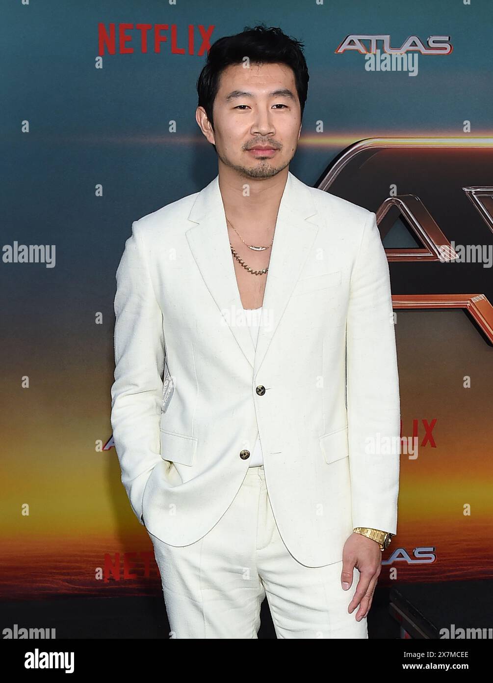 Hollywood, USA. 20th May, 2024. Simu Liu arriving to Netfilx's “ATLAS ...