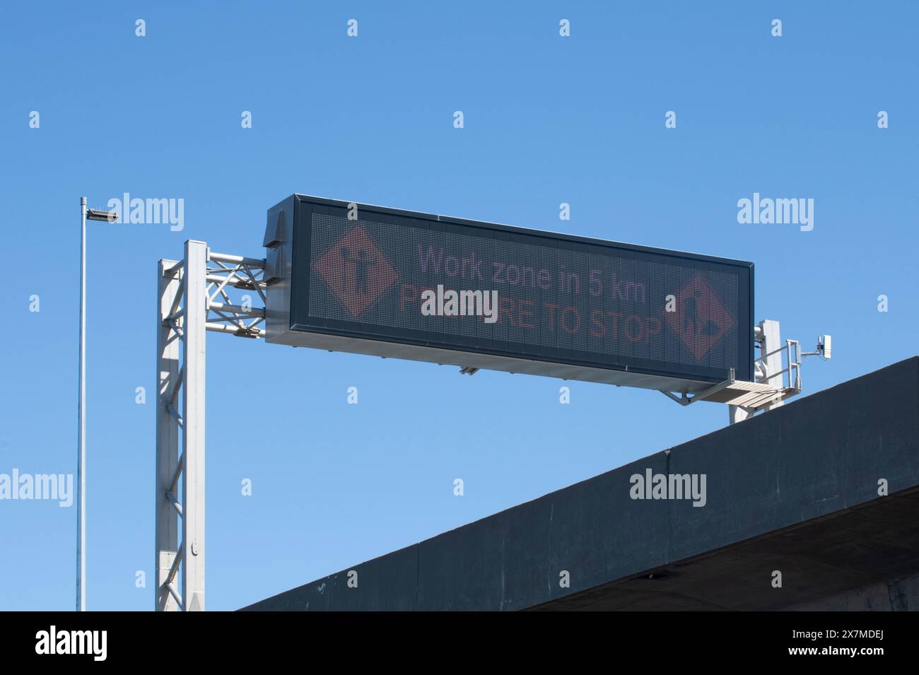 Information sign for motorists on Confederation Bridge in Cape ...