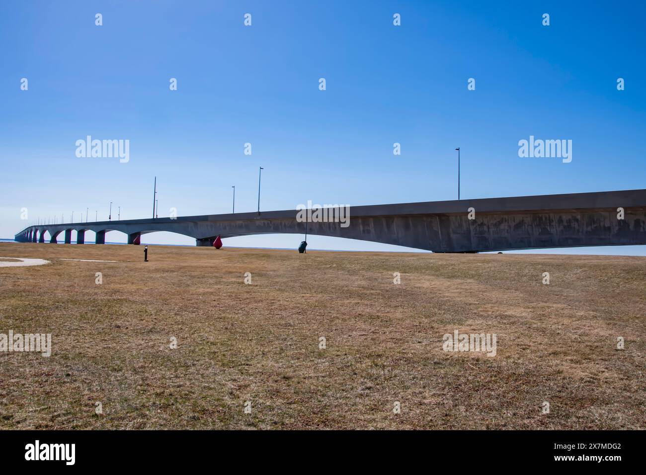Confederation Bridge from Borden-Carleton, Prince Edward Island, Canada ...