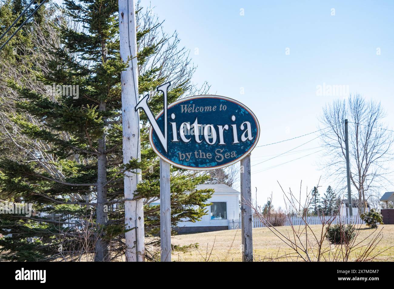 Welcome to Victoria by the sea sign in Victoria, Prince Edward Island ...