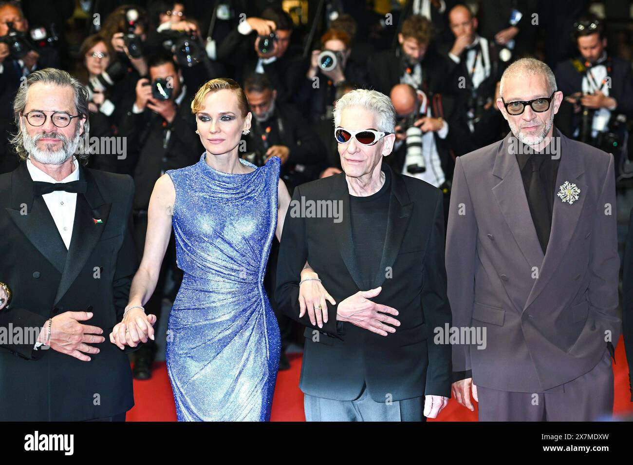 News - The Shrouds Red Carpet - The 77th Annual Cannes Film Festival Vincent Cassel, David ...