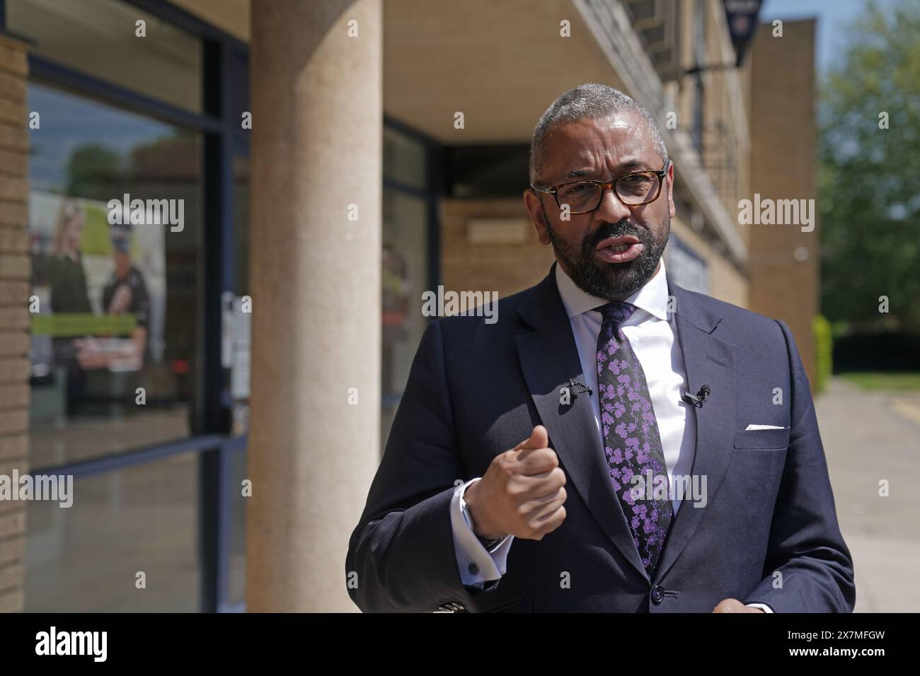 Home Secretary James Cleverly during a visit to Essex Police ...