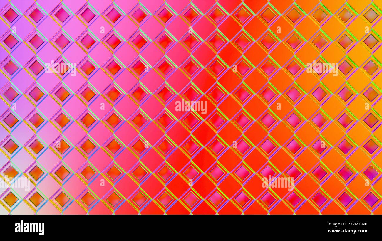 Square pattern background stylized rainbow iridescent opalescent ...