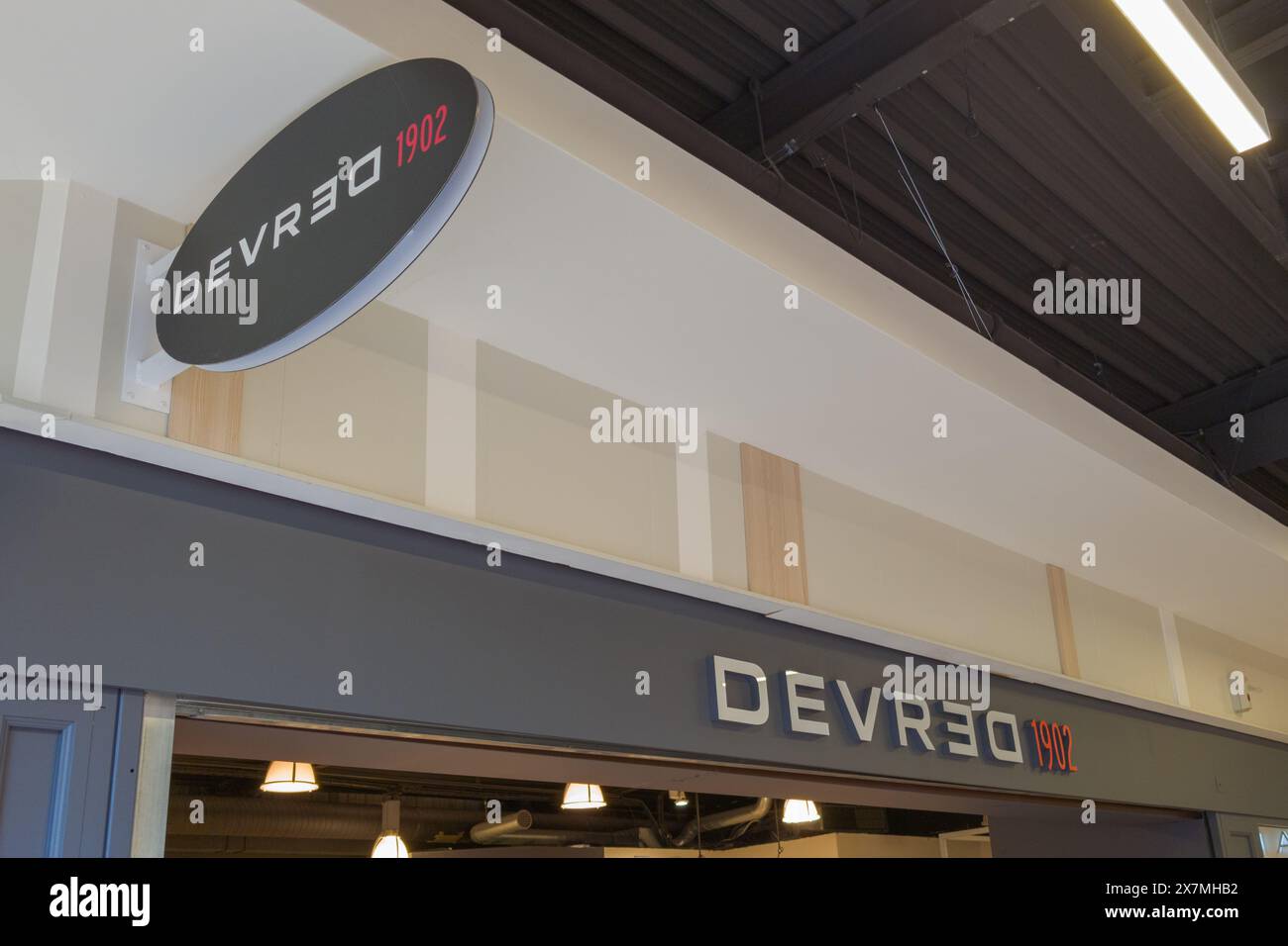 Bordeaux , France - 05 12 2024 : Devred 1902 logo text of men store ...