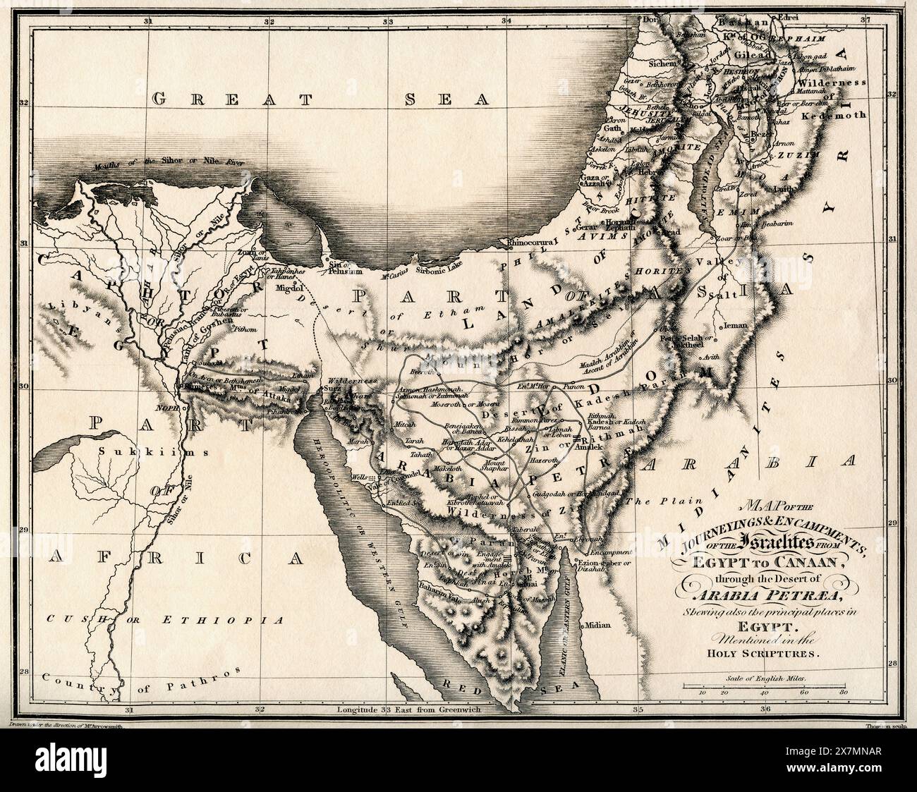 Map Of Israelites Leaving Egypt
