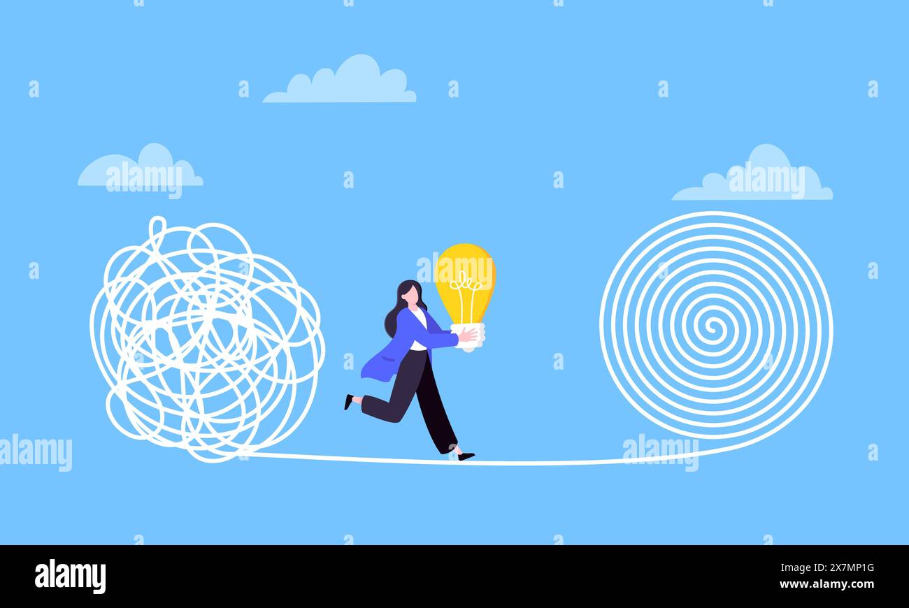 Understanding problem solution simplify challenge Stock Vector Image & Art - Alamy