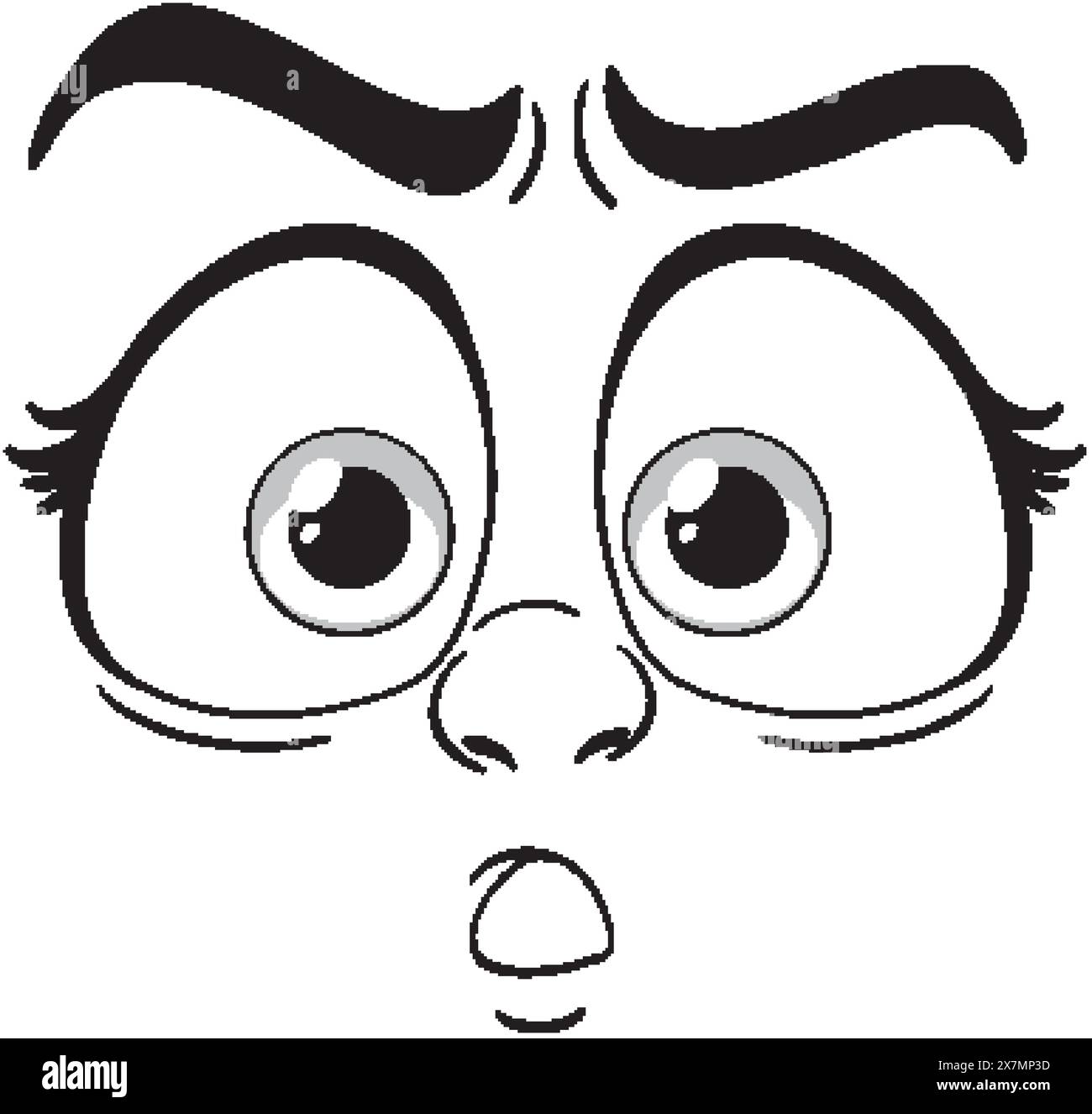 Wide eyebrows Cut Out Stock Images & Pictures - Alamy