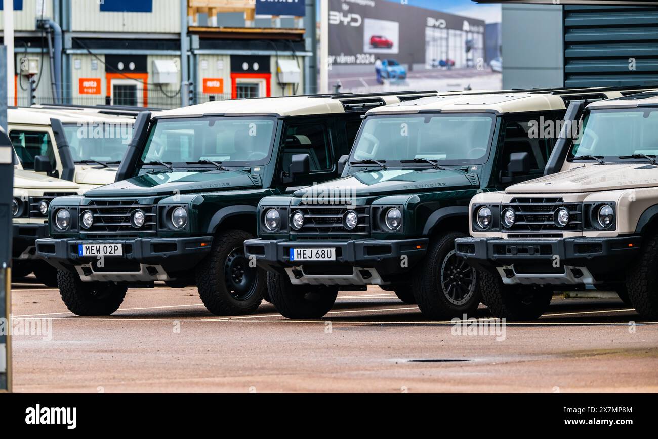 Gothenburg, Sweden - March 01 2024: Ineos Grenadier cars on a ...