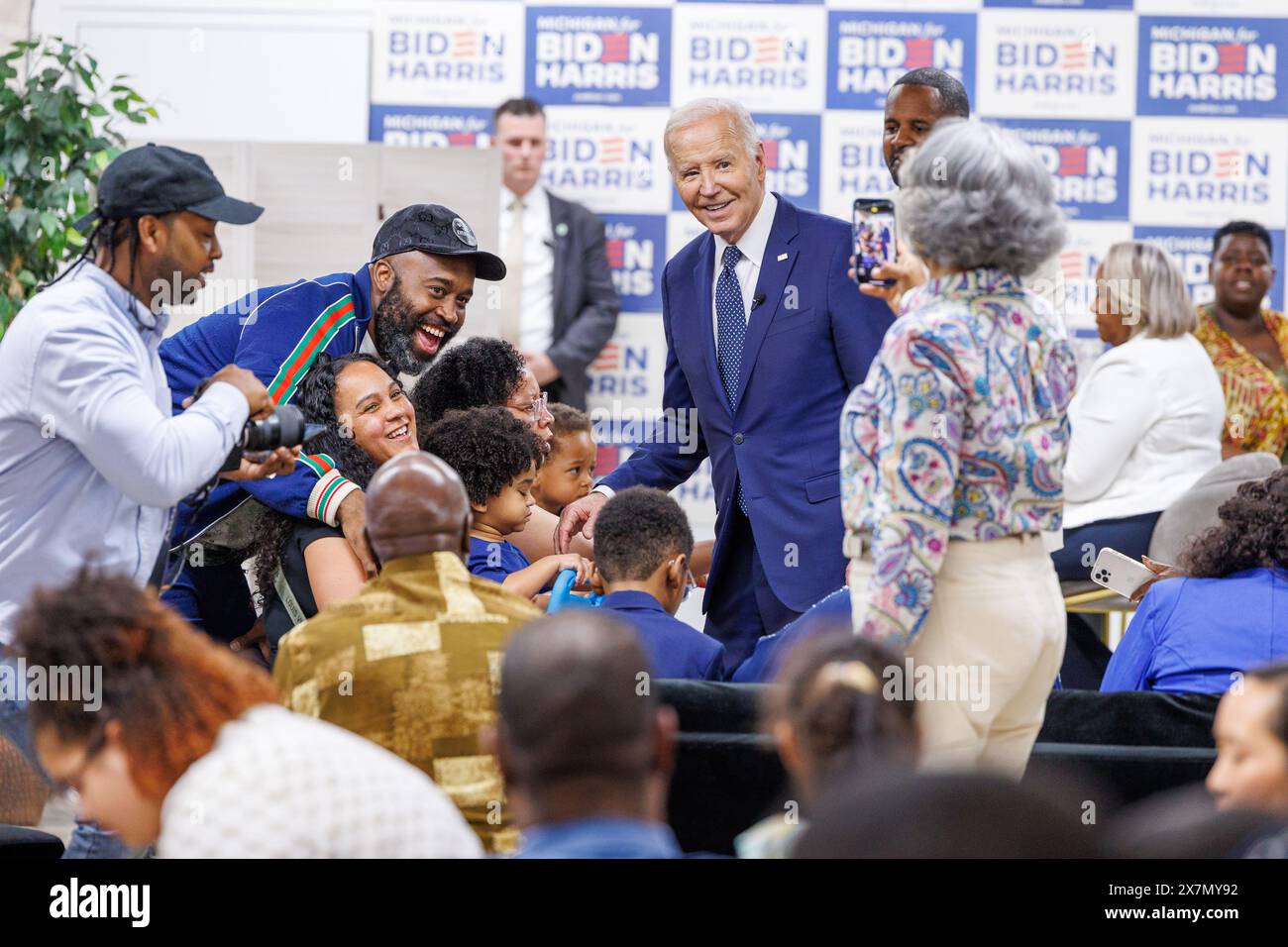 Detroit, United States. 19th May, 2024. President Joe Biden visits the ...