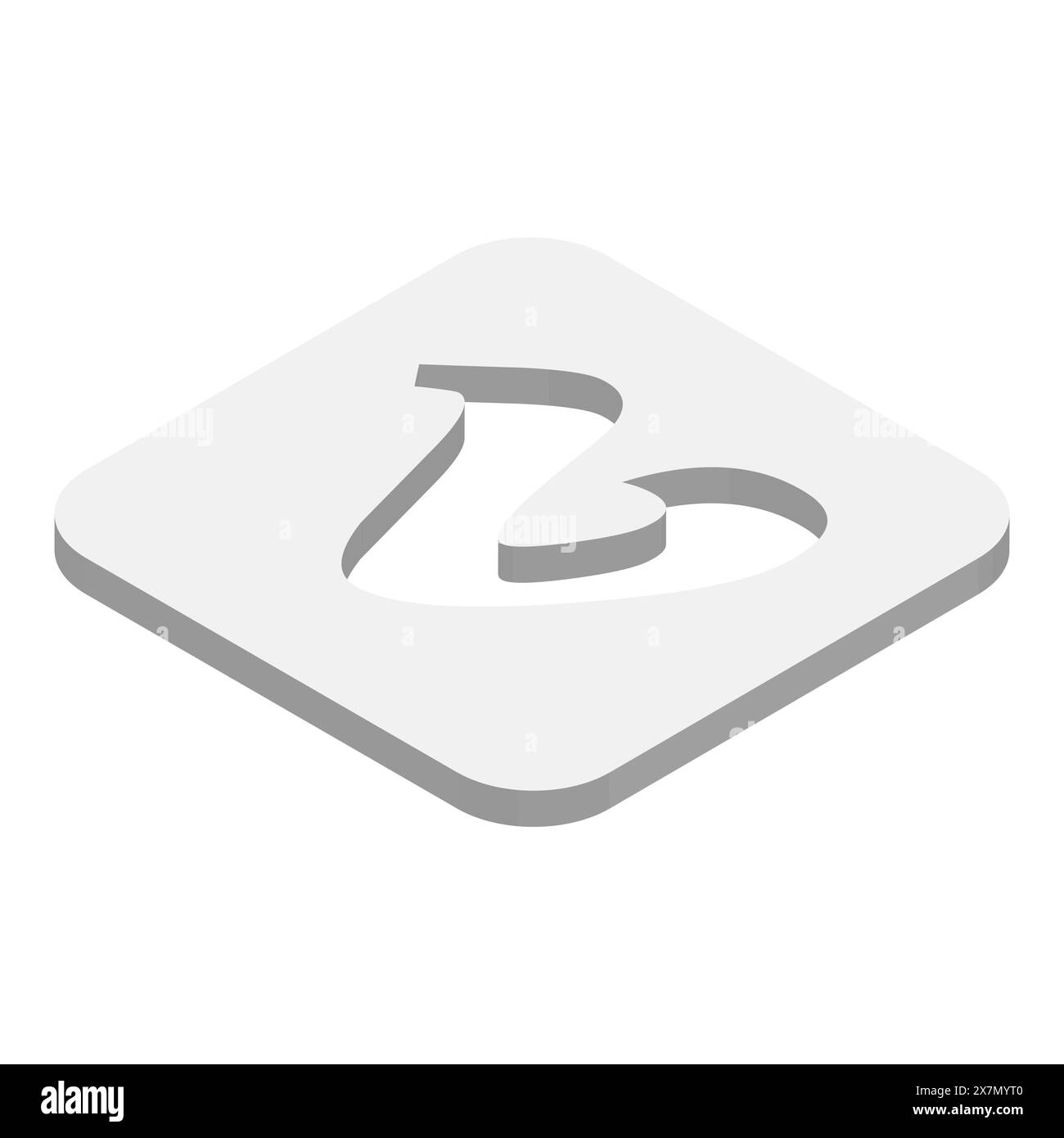 Vimeo social media app icon. 3D isometric vector illustration Stock ...