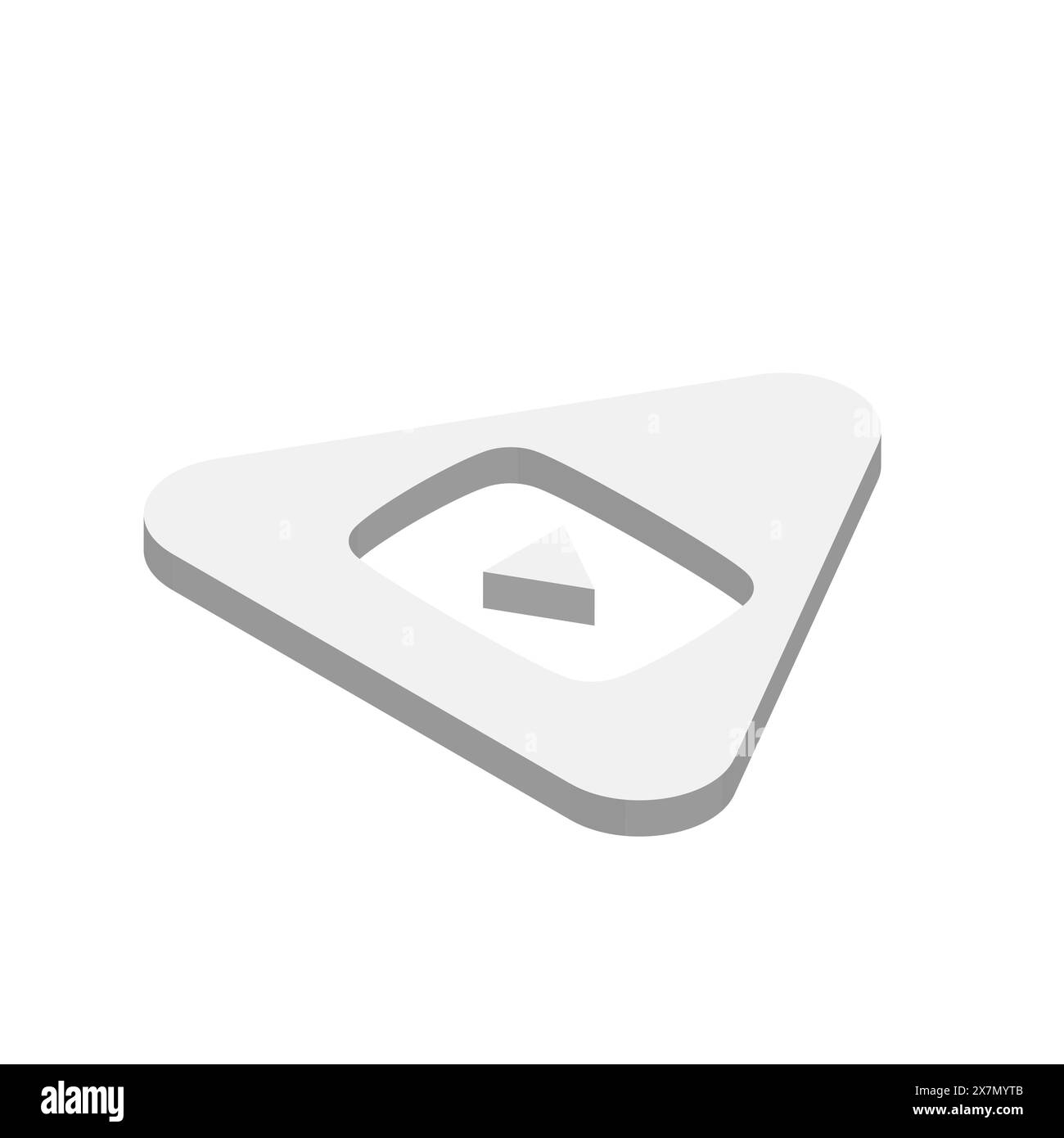 Youtube social media app icon. 3D isometric vector illustration Stock ...